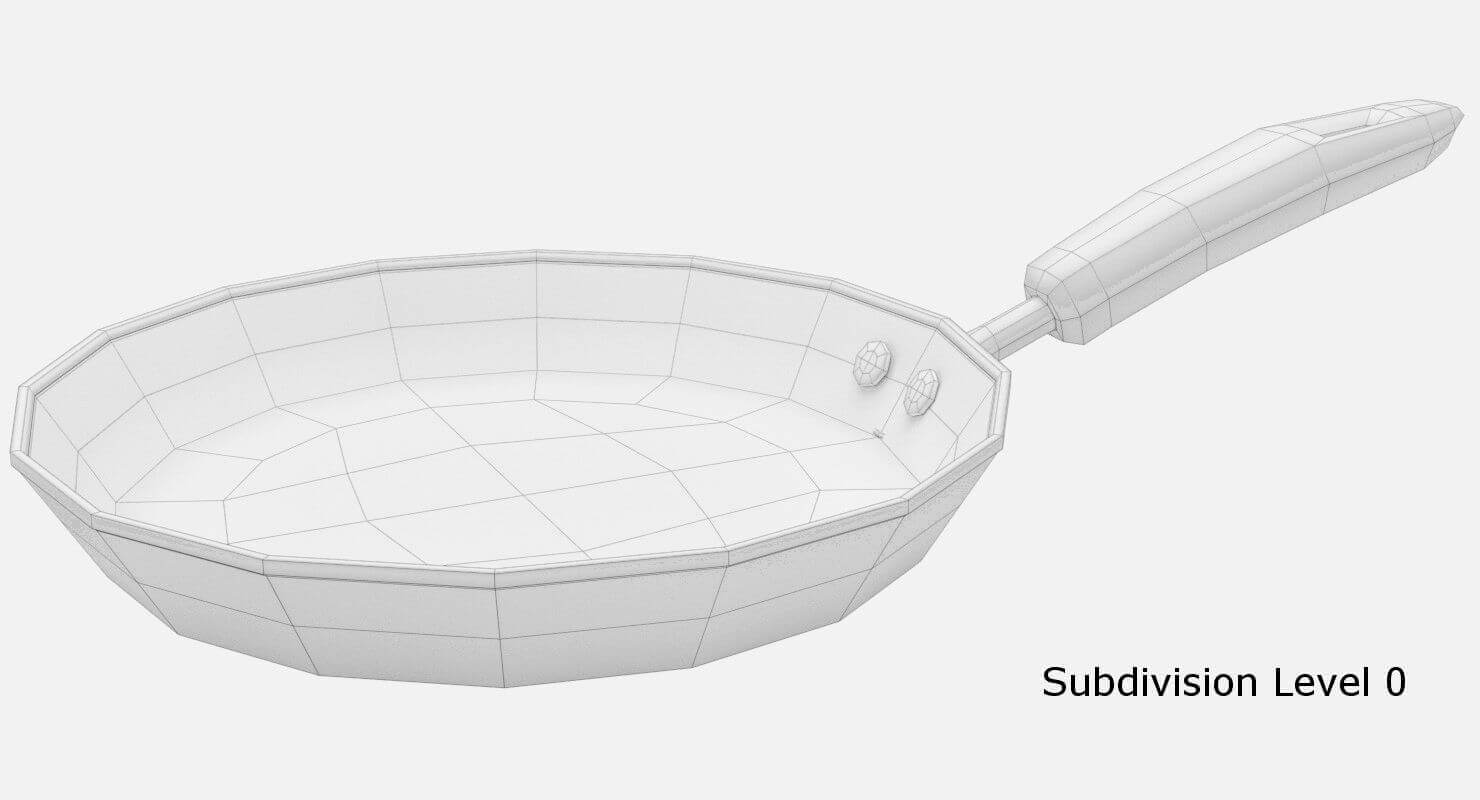 Frying Pan - 3D Model by weeray
