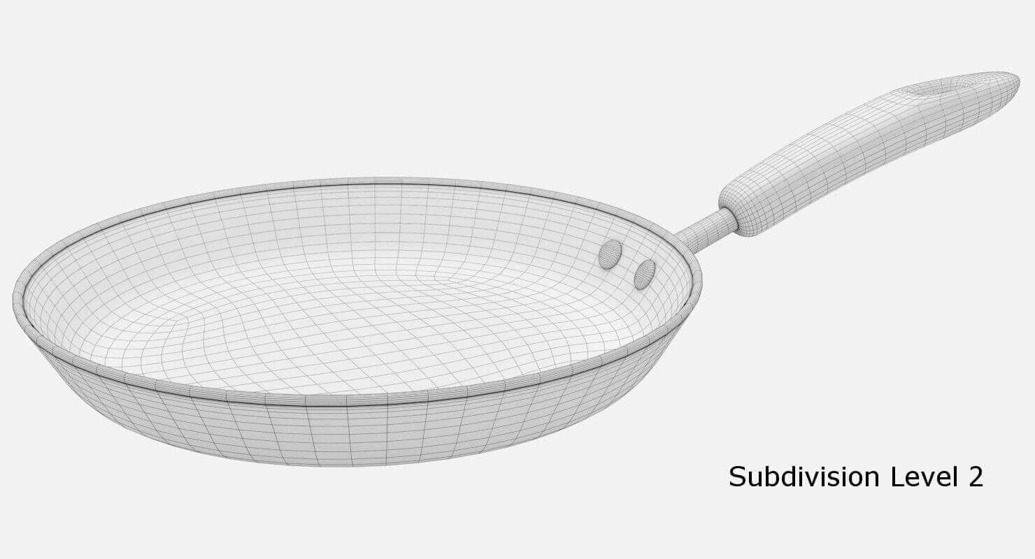 Frying Pan - 3D Model by weeray