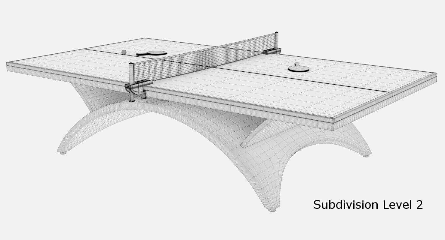 Ping Pong Table - 3D Model by weeray