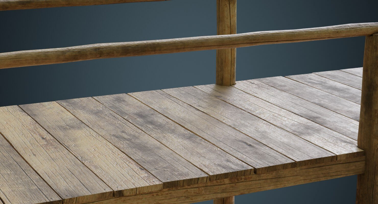 Plank Bridge 2A - 3D Model by weeray