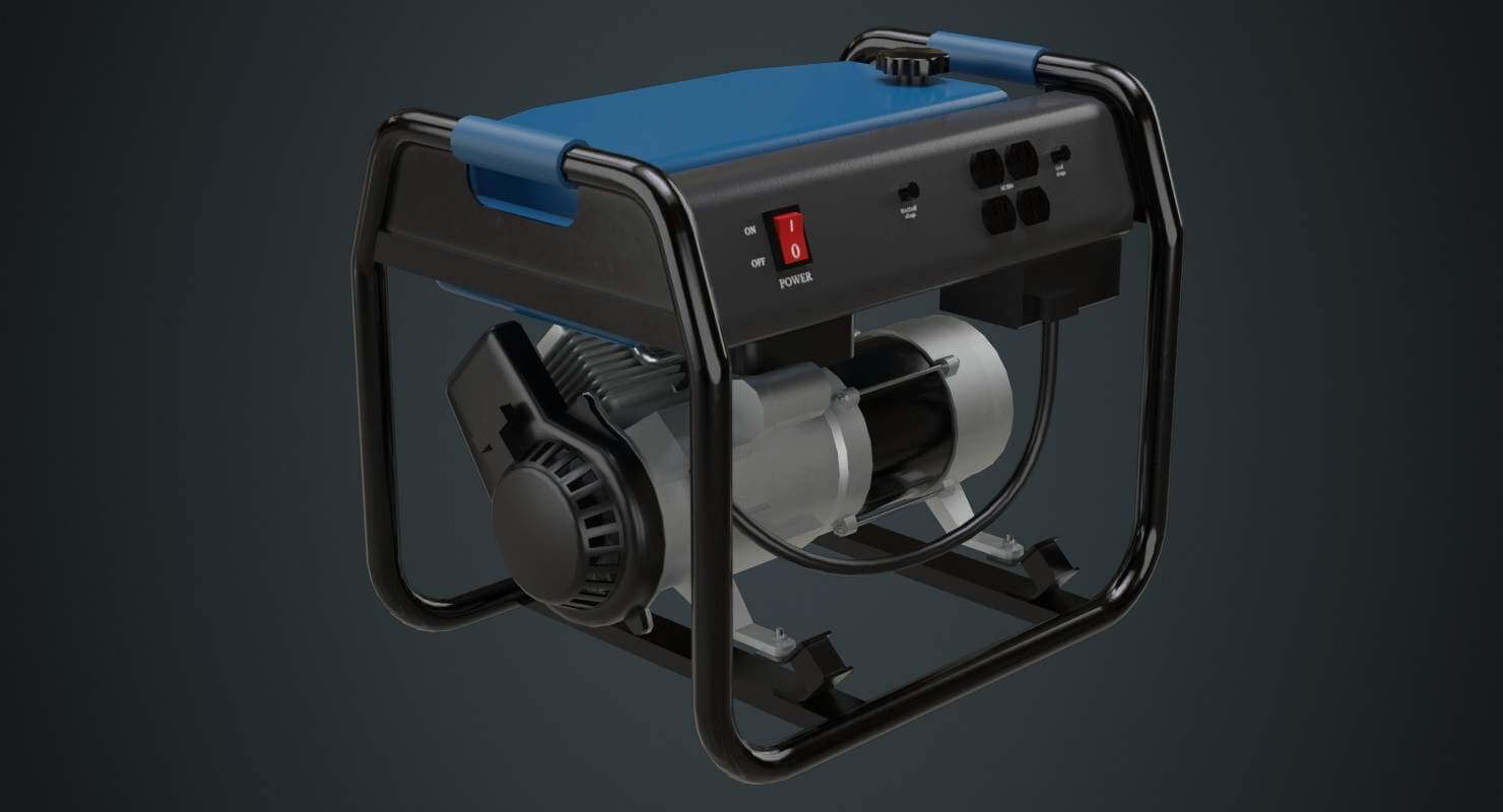 Portable Generator - 3D Model by weeray