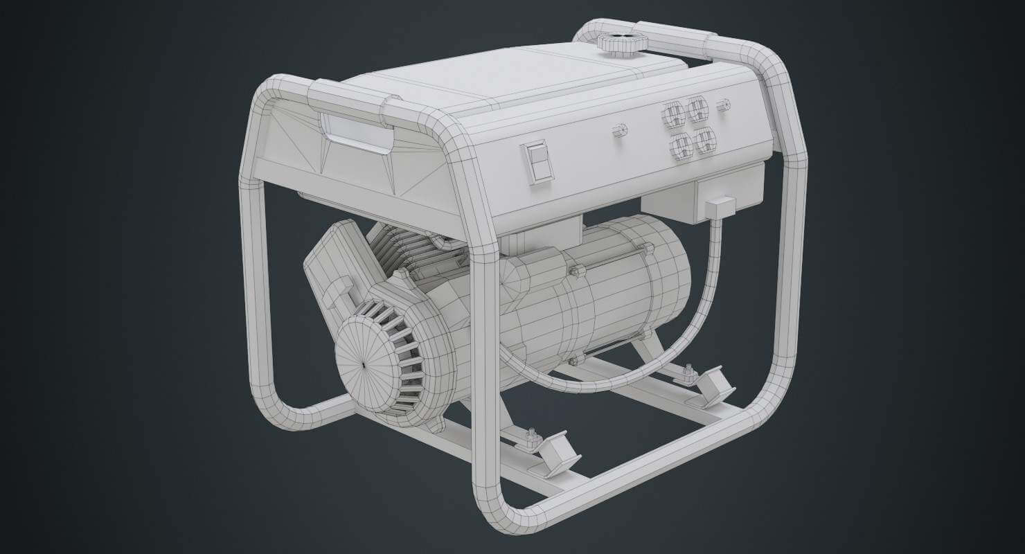 Portable Generator - 3D Model by weeray