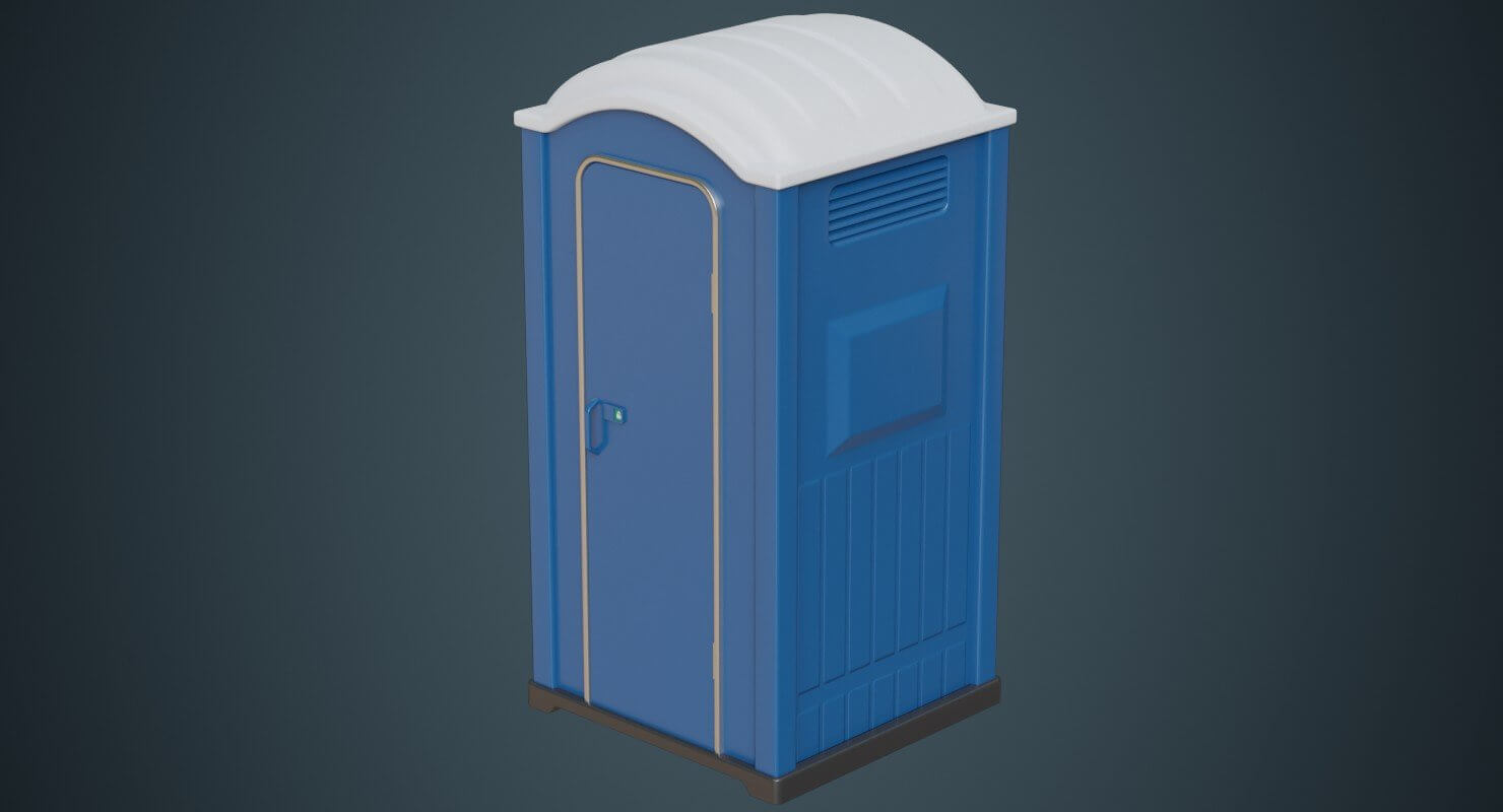 Portable Toilet 3A - 3D Model by weeray