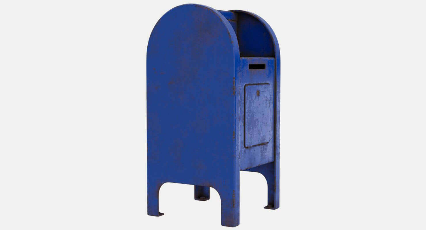 US Mailbox (textured) - 3D Model by weeray