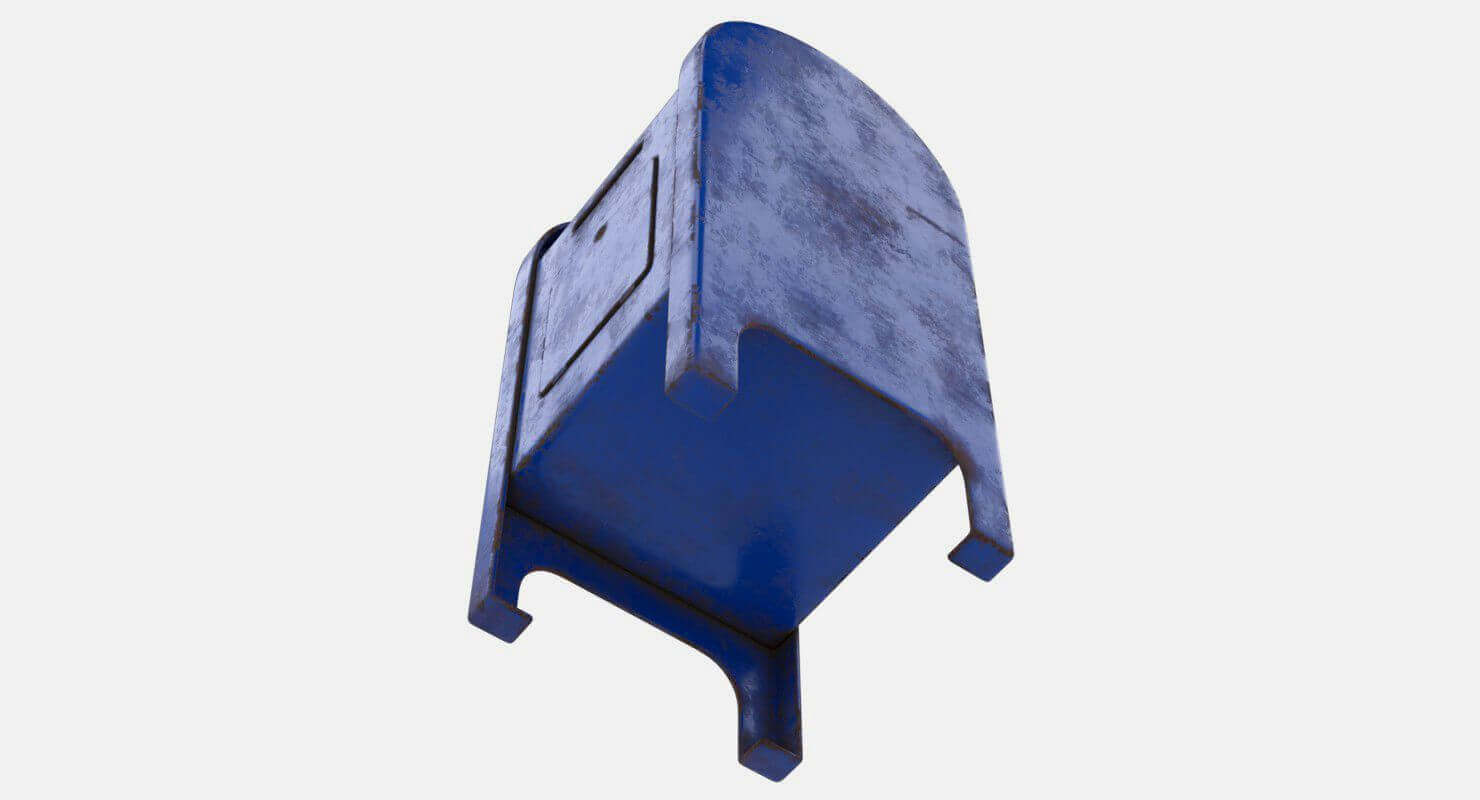 US Mailbox (textured) - 3D Model by weeray