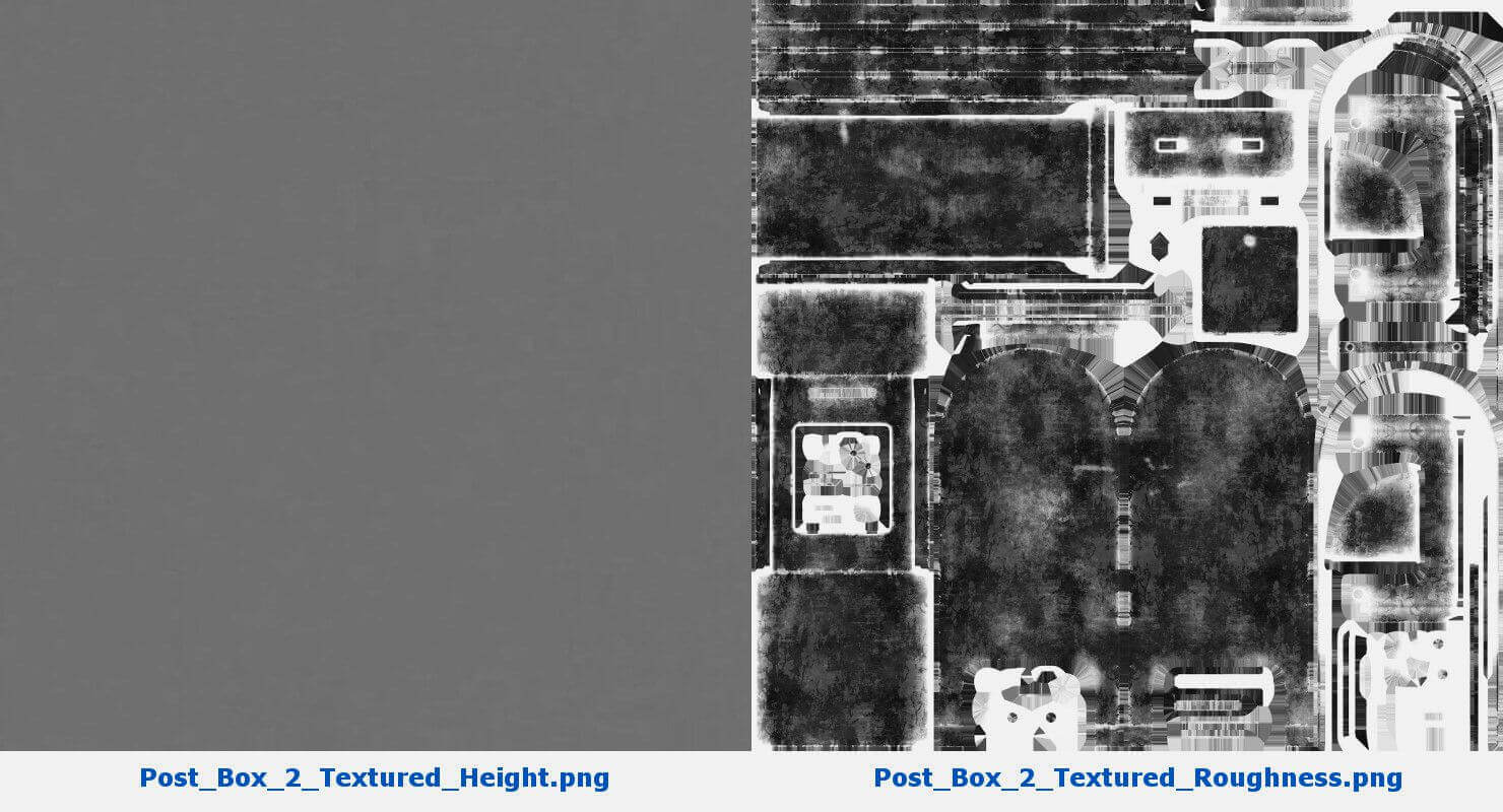 US Mailbox (textured) - 3D Model by weeray