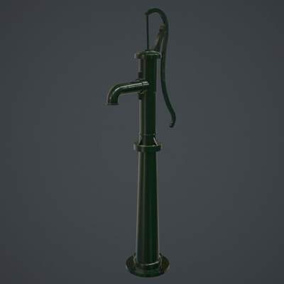 Hand Pump 1A - 3D Model by weeray
