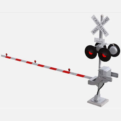 Railroad Crossing Gate - 3D Model by weeray