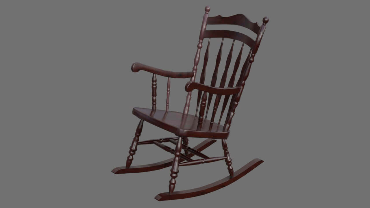 Rocking Chair - 3D Model by weeray