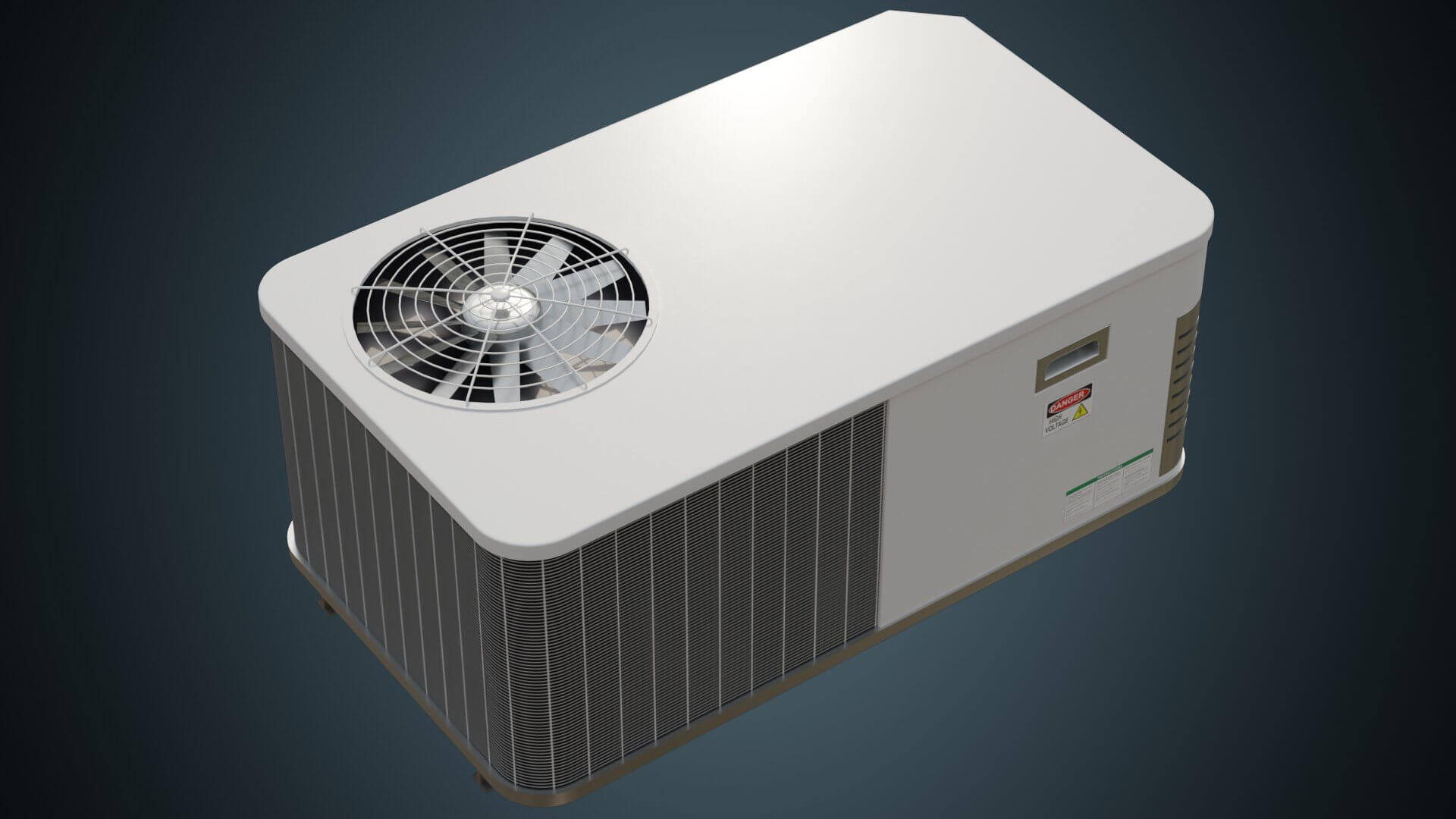 Rooftop AC Unit 3A - 3D Model by weeray