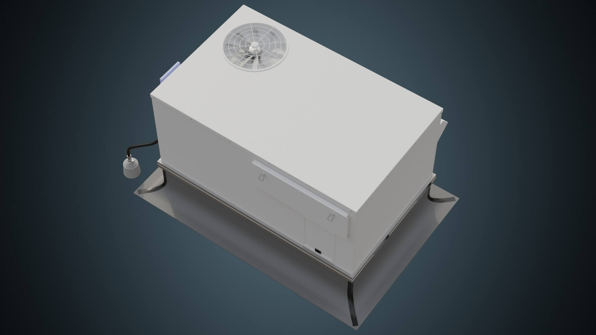 Rooftop AC Unit 6 Basic - 3D Model by weeray