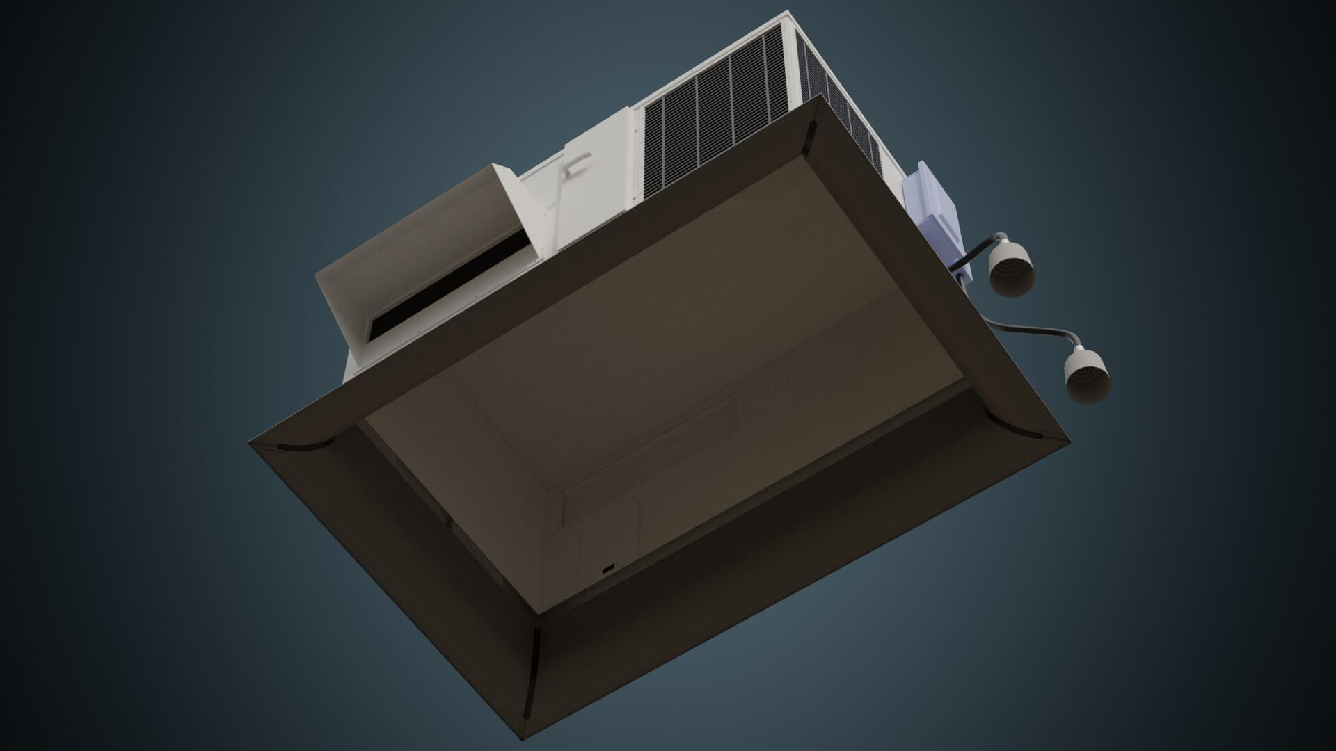 Rooftop AC Unit 6 Basic - 3D Model by weeray