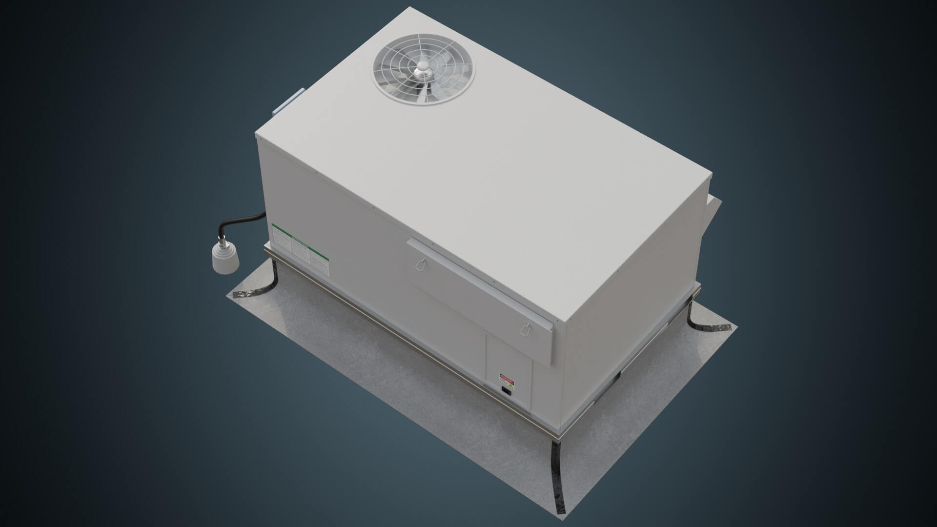 Rooftop AC Unit 6A - 3D Model by weeray