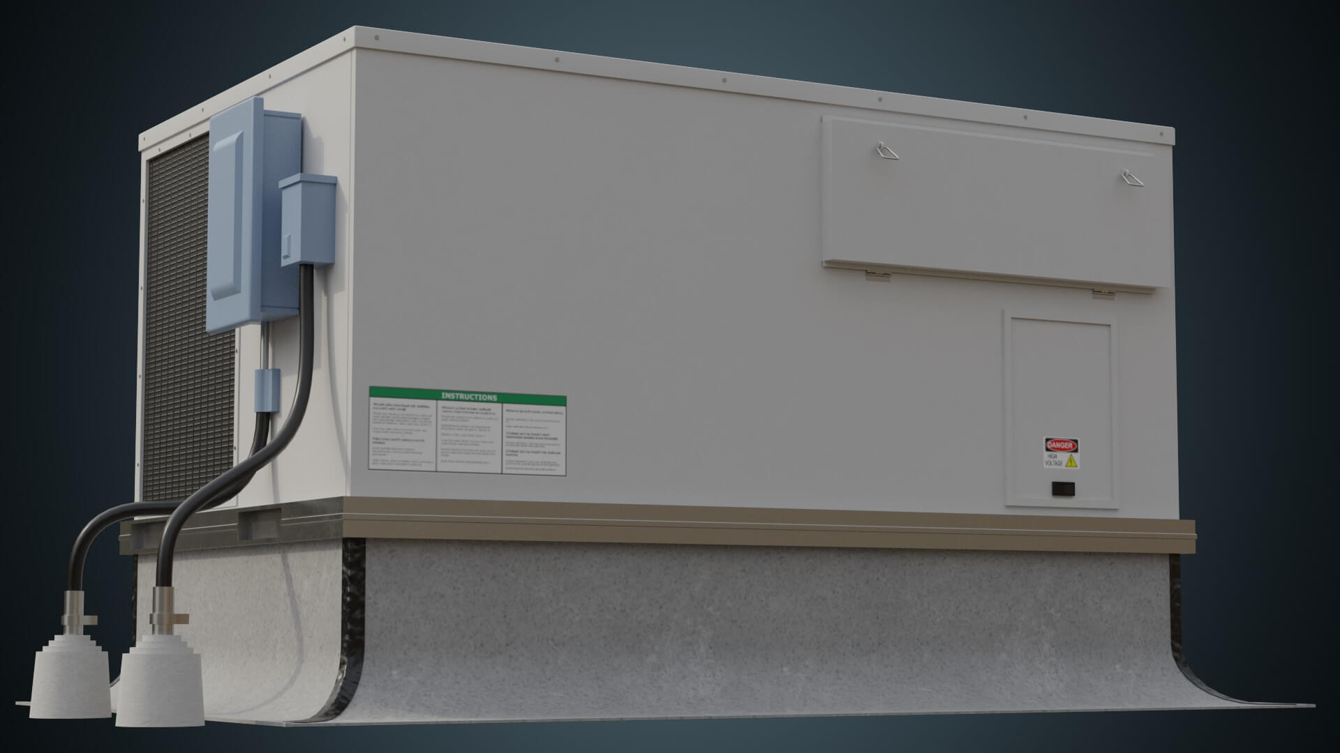 Rooftop AC Unit 6A - 3D Model by weeray