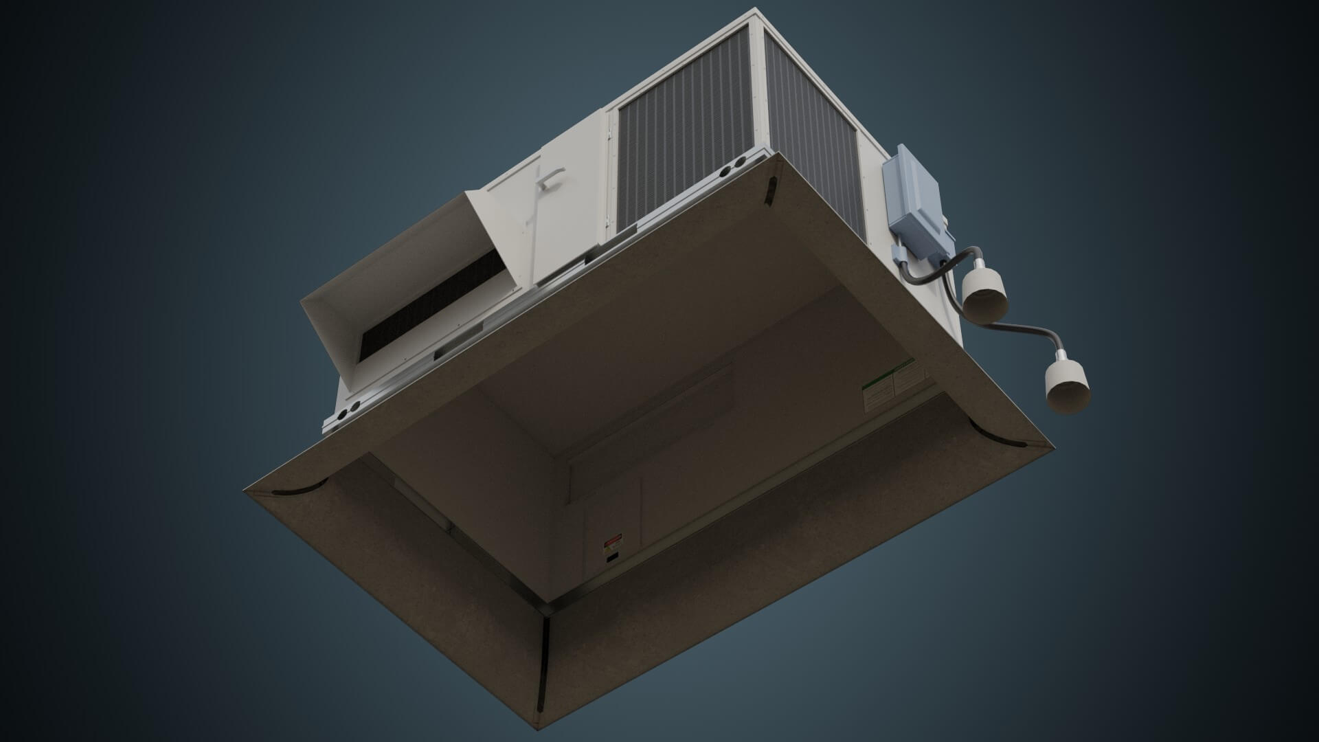 Rooftop AC Unit 6A - 3D Model by weeray