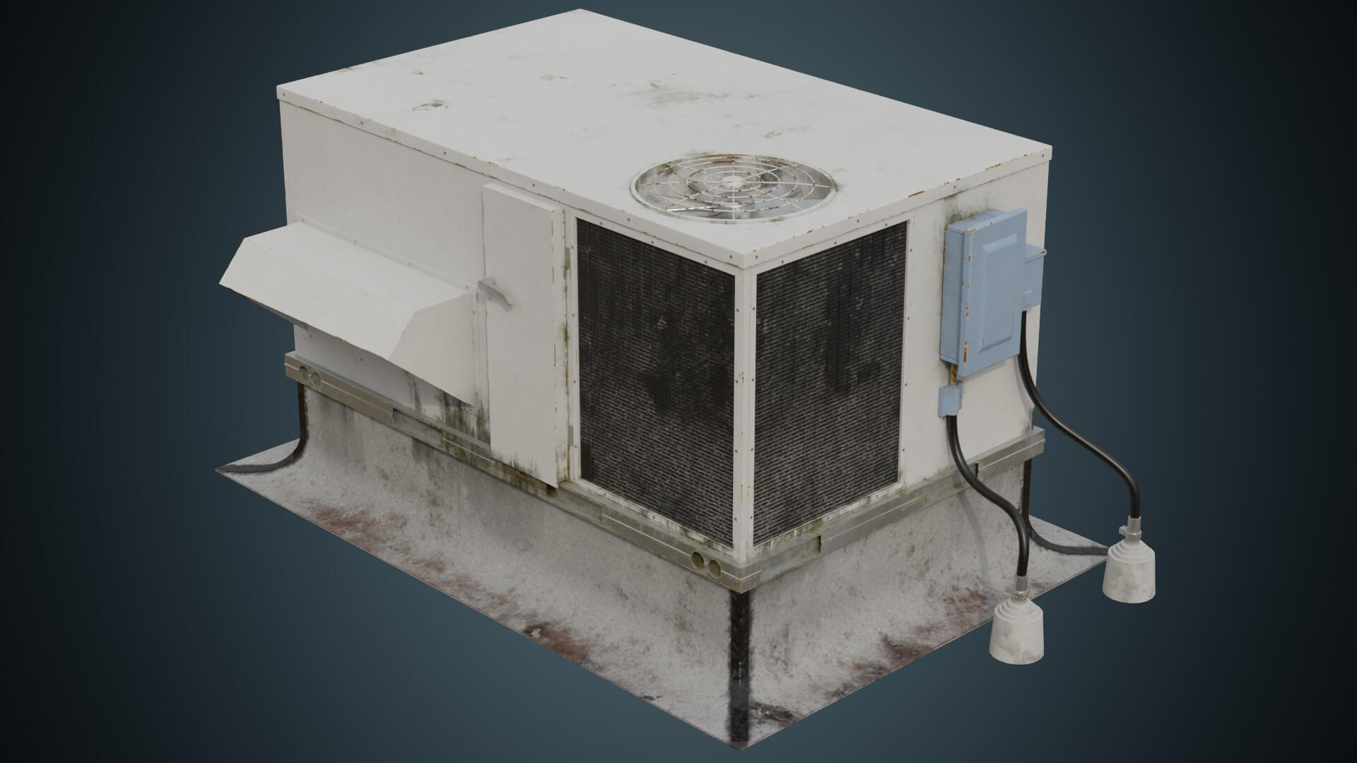 Rooftop AC Unit 6B - 3D Model by weeray