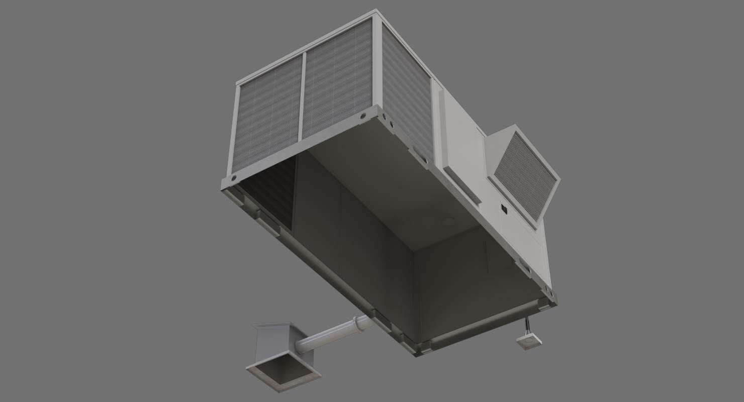 Rooftop AC Unit - 3D Model by weeray