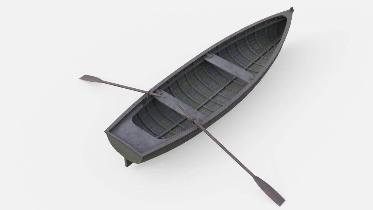 Rowboat (old) - 3D Model by weeray