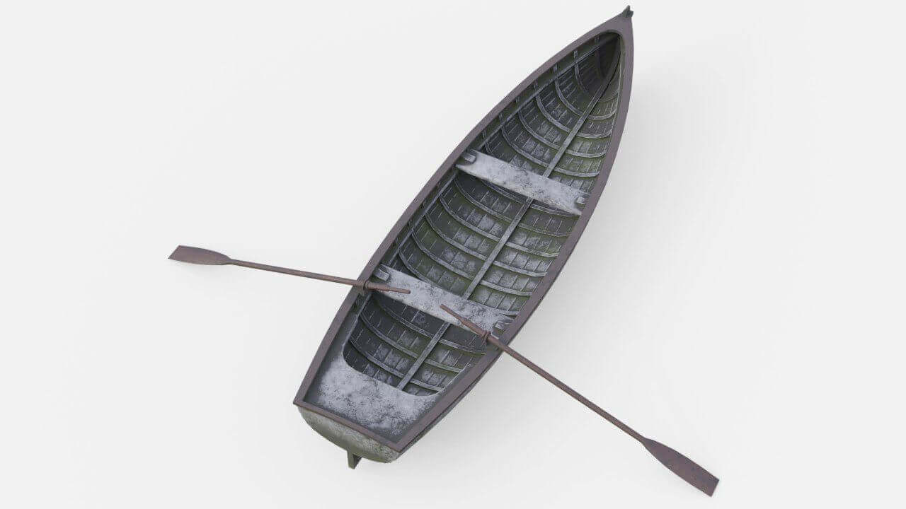 Rowboat (old) - 3D Model by weeray