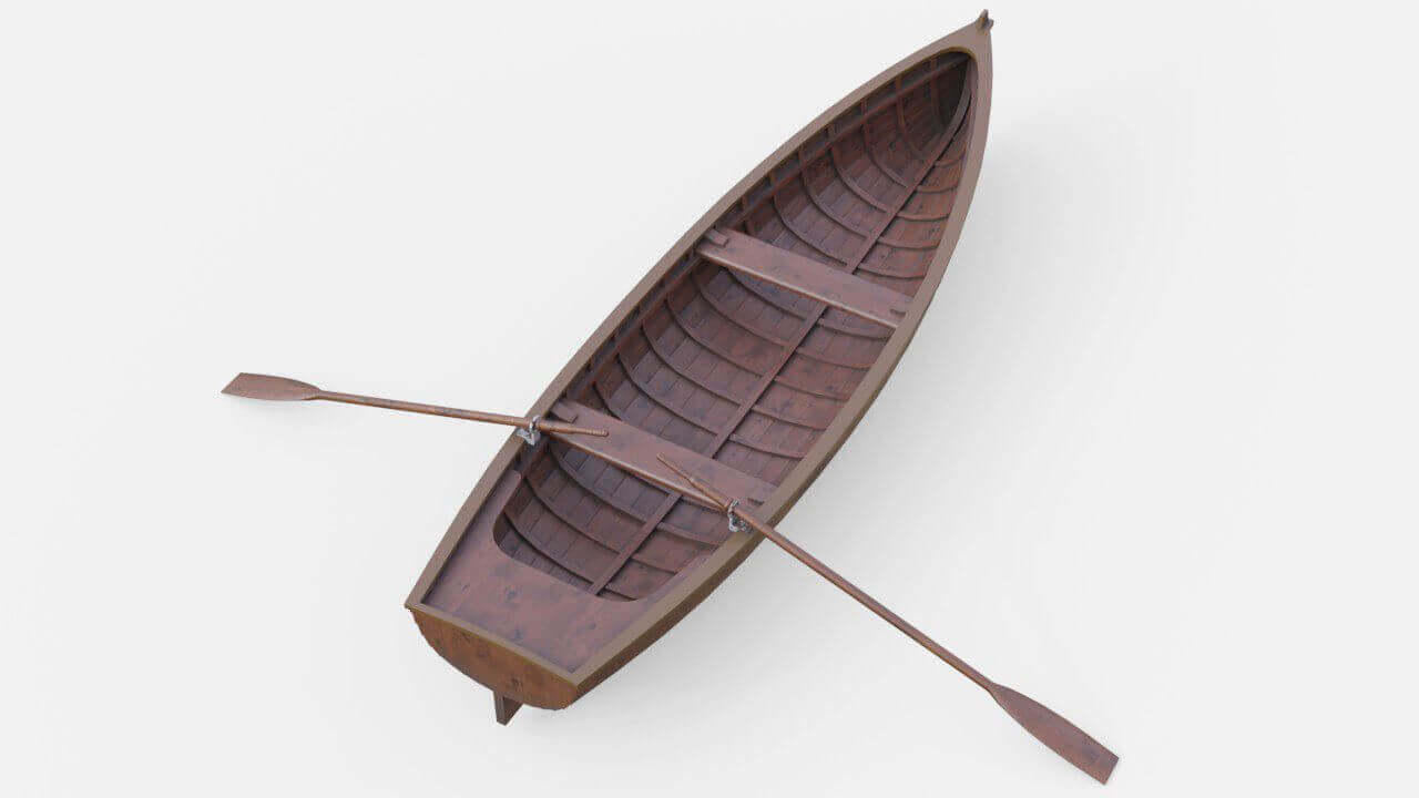 Rowboat - 3D Model by weeray