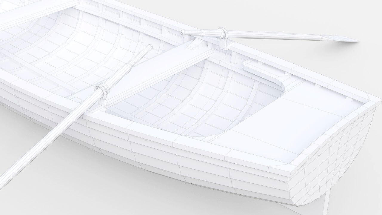 Rowboat - 3D Model by weeray