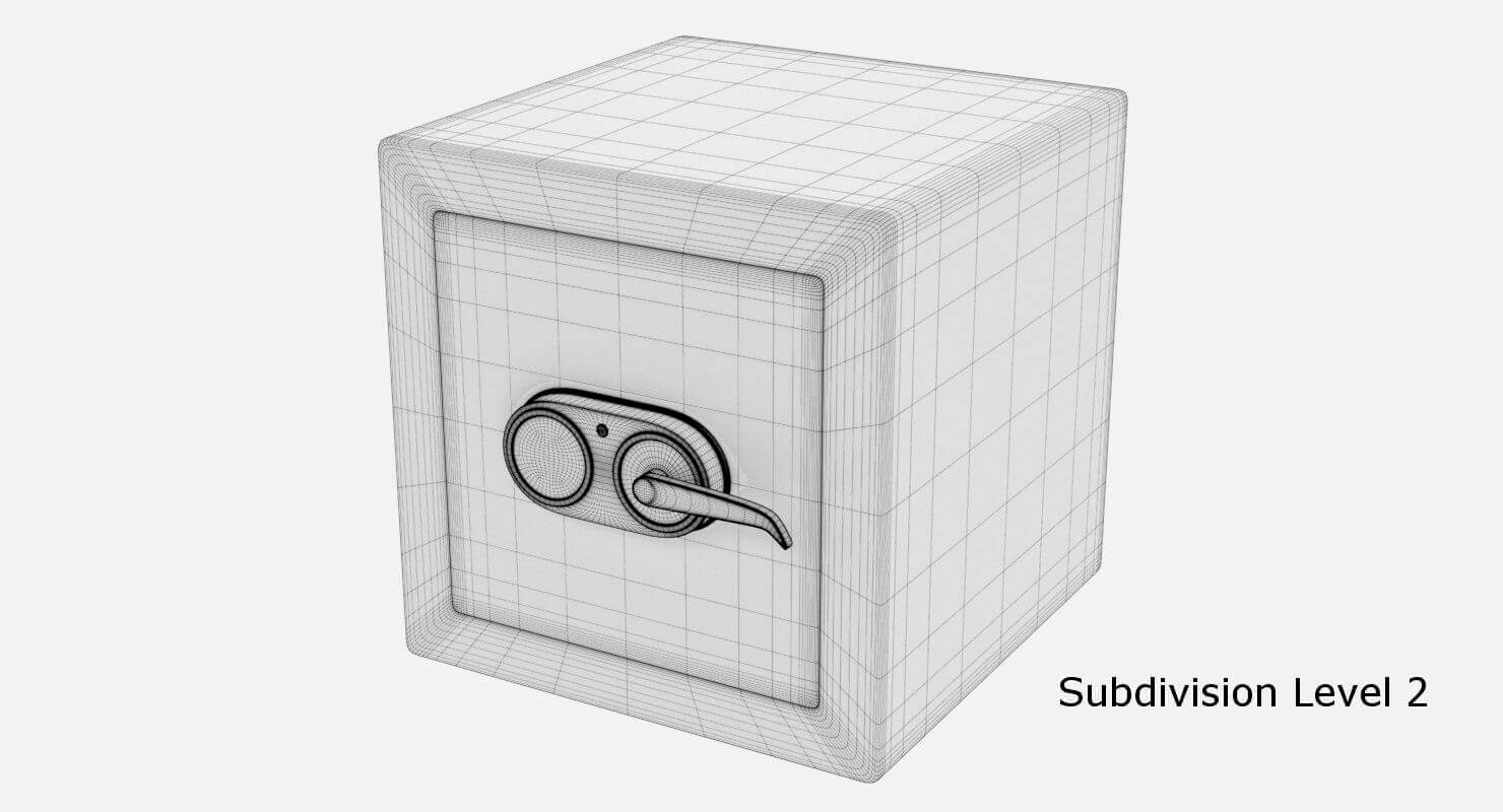 Small Digital Safe - 3D Model by weeray