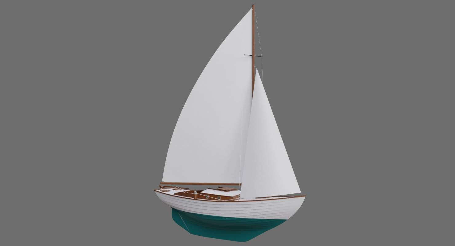 Sailboat - 3D Model by weeray