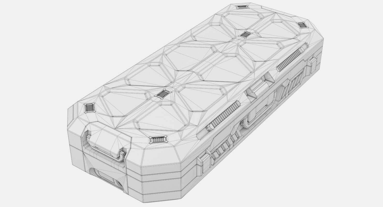 Sci-Fi Crate 3D Model by weeray