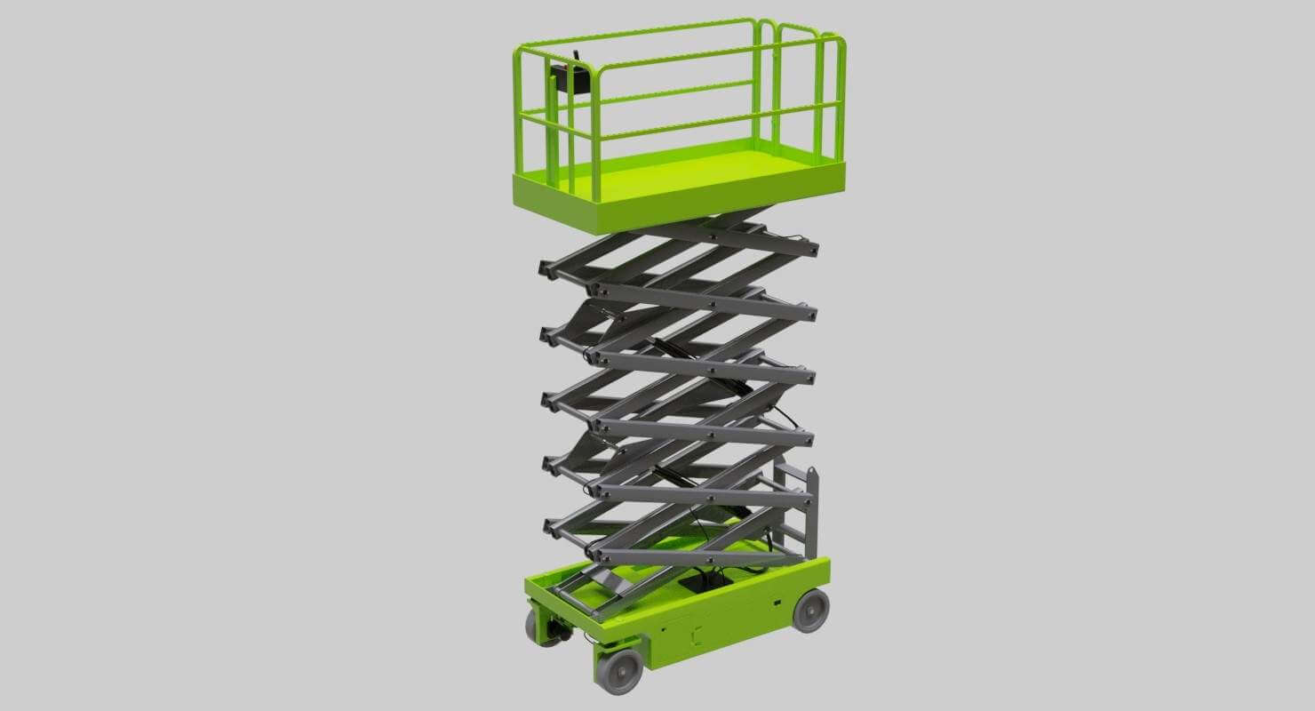 Scissor Lift - 3D Model by weeray