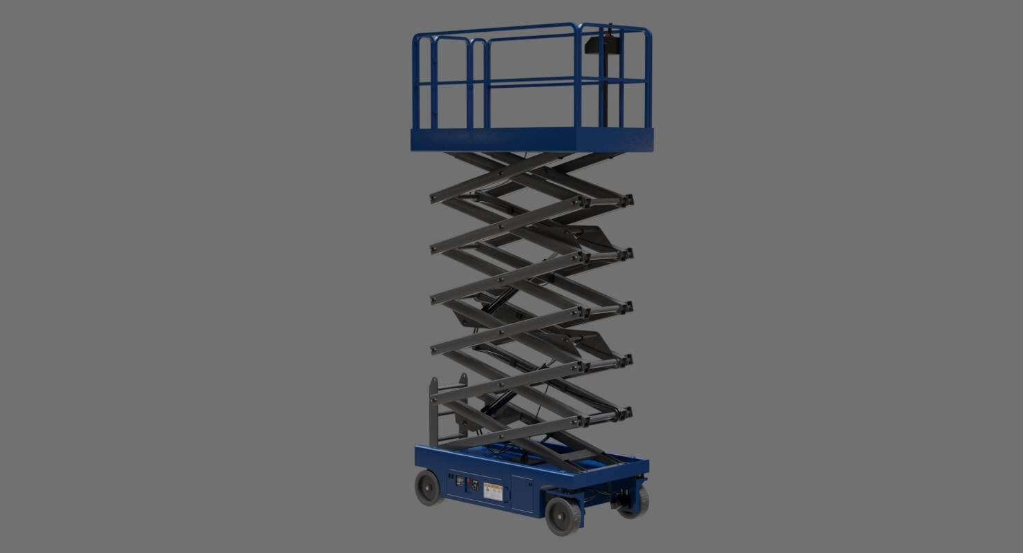 Scissor Lift - 3D Model by weeray