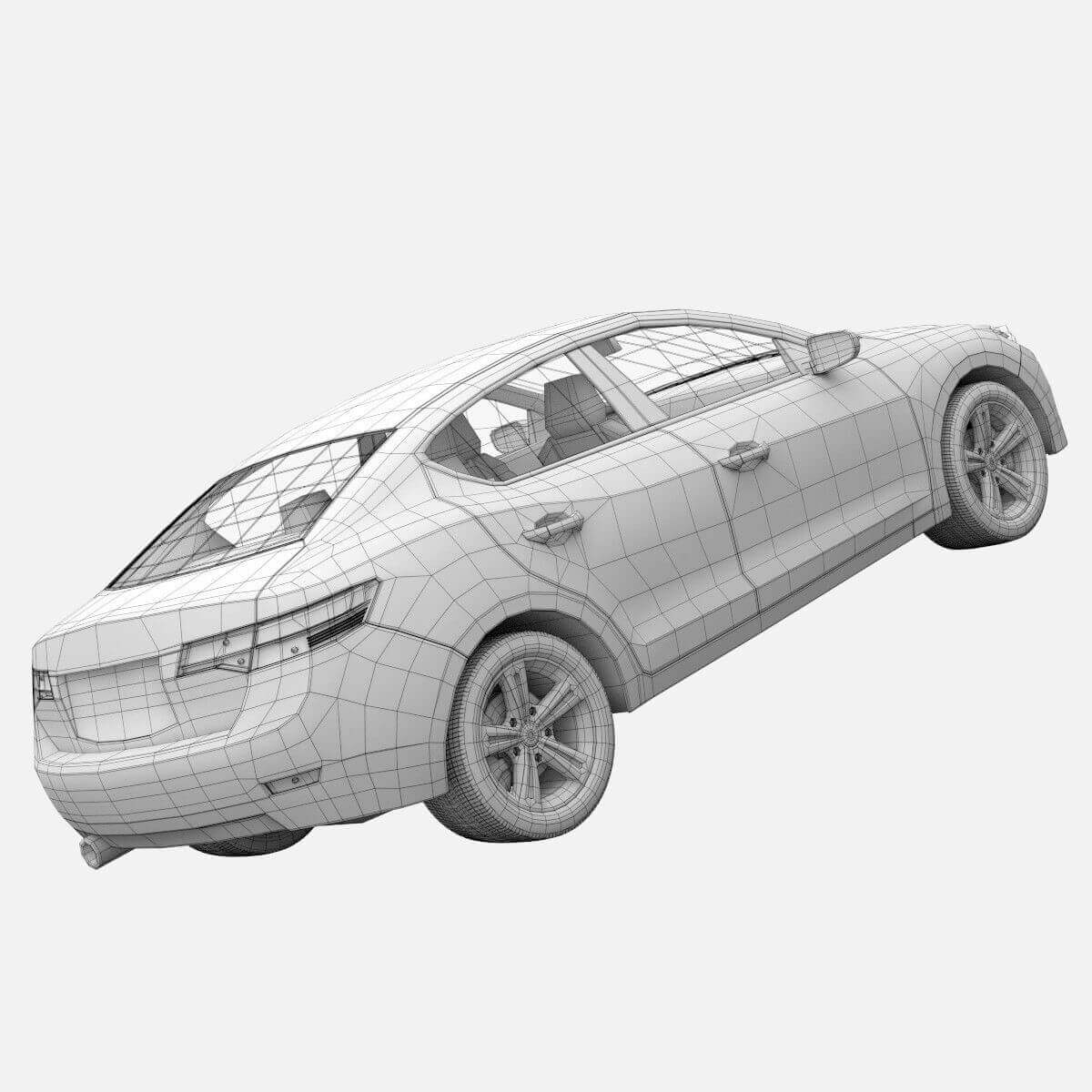 Sedan - 3D Model by weeray