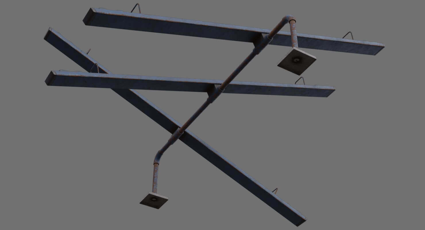 Seesaw (rusty) - 3D Model by weeray