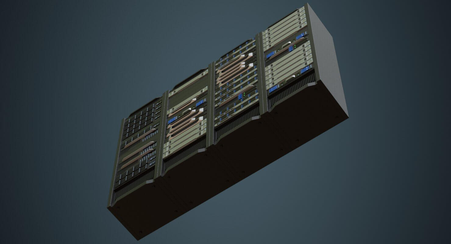 Server 3A - 3D Model by weeray