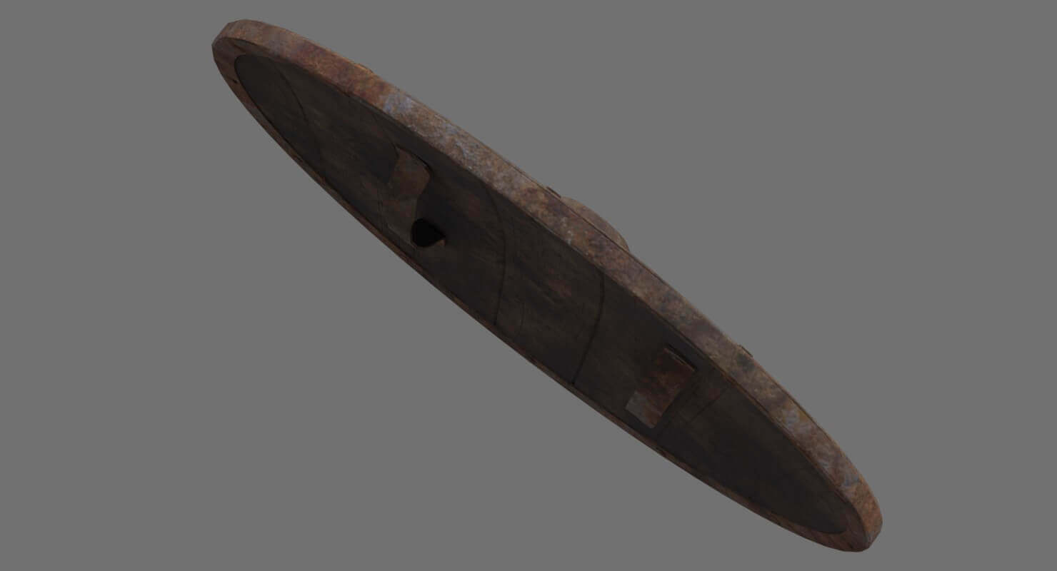 Shield (rusty) - 3D Model by weeray