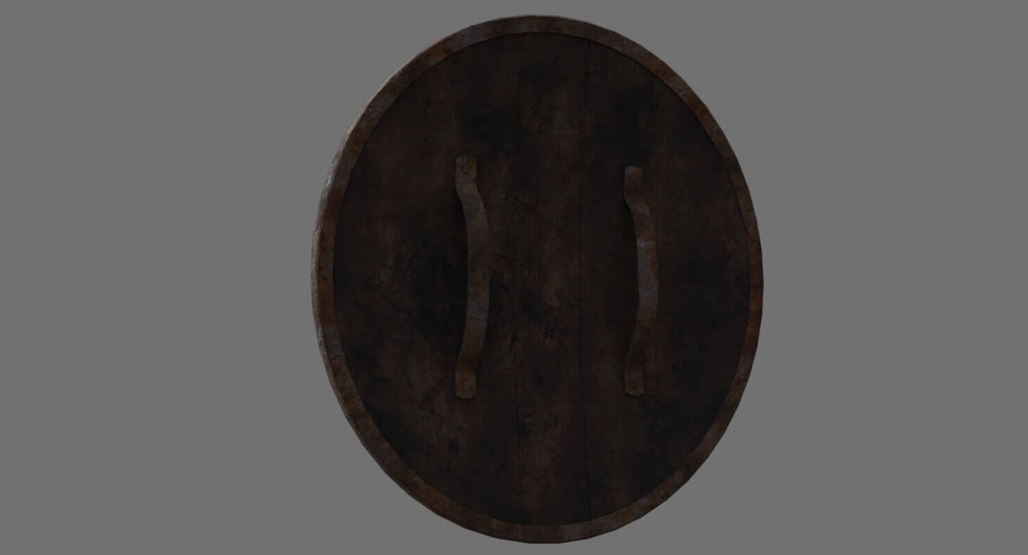 Shield (rusty) - 3D Model by weeray