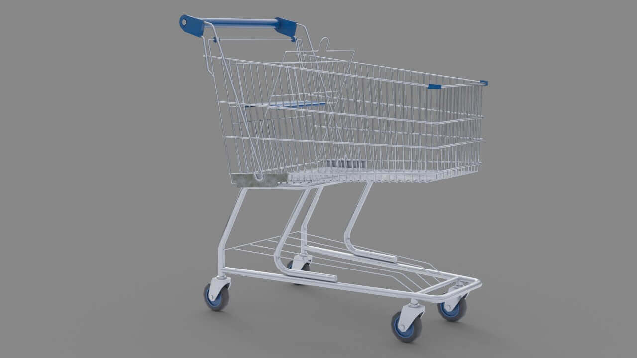 Shopping Cart - 3D Model by weeray