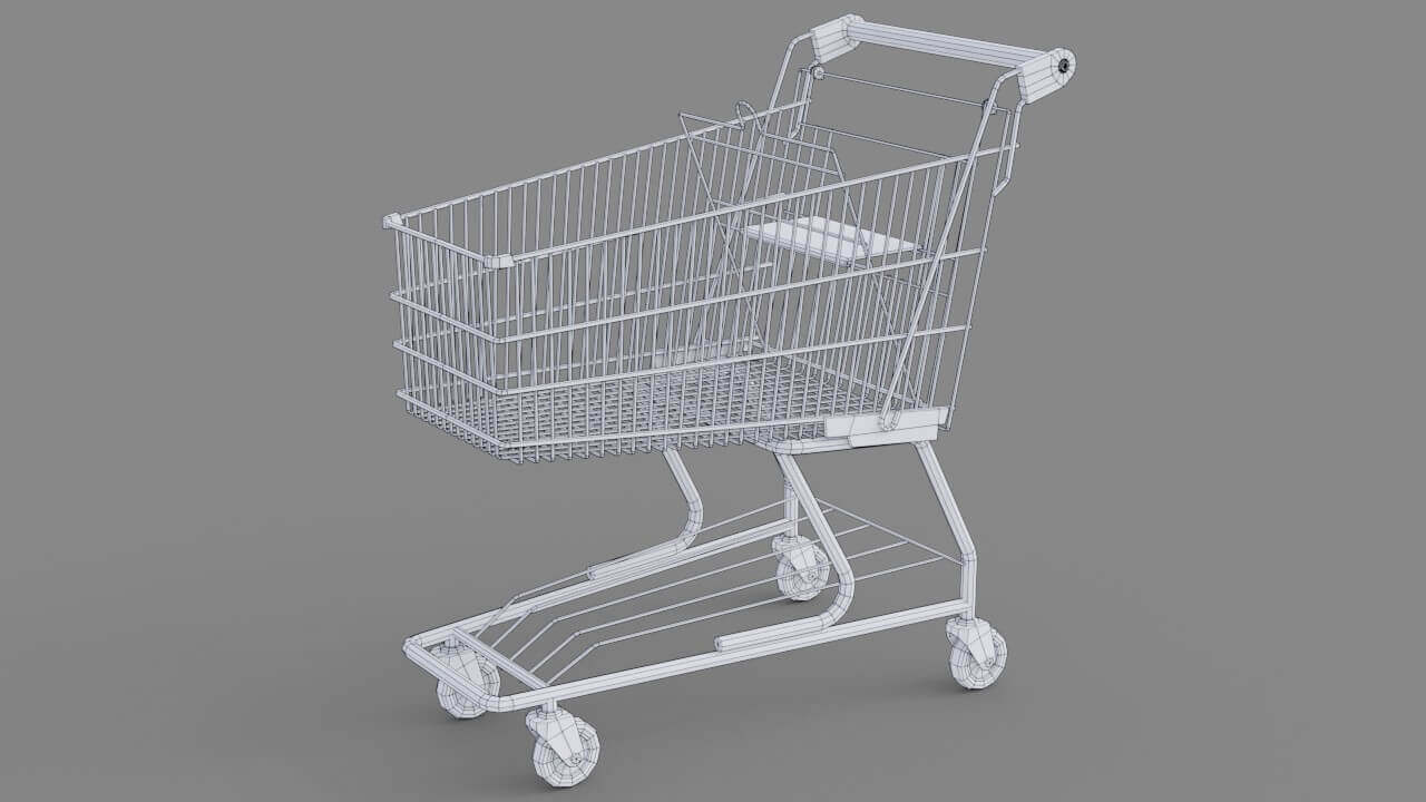 Shopping Cart - 3D Model by weeray