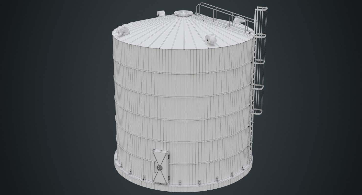 Silo (old) - 3D Model by weeray