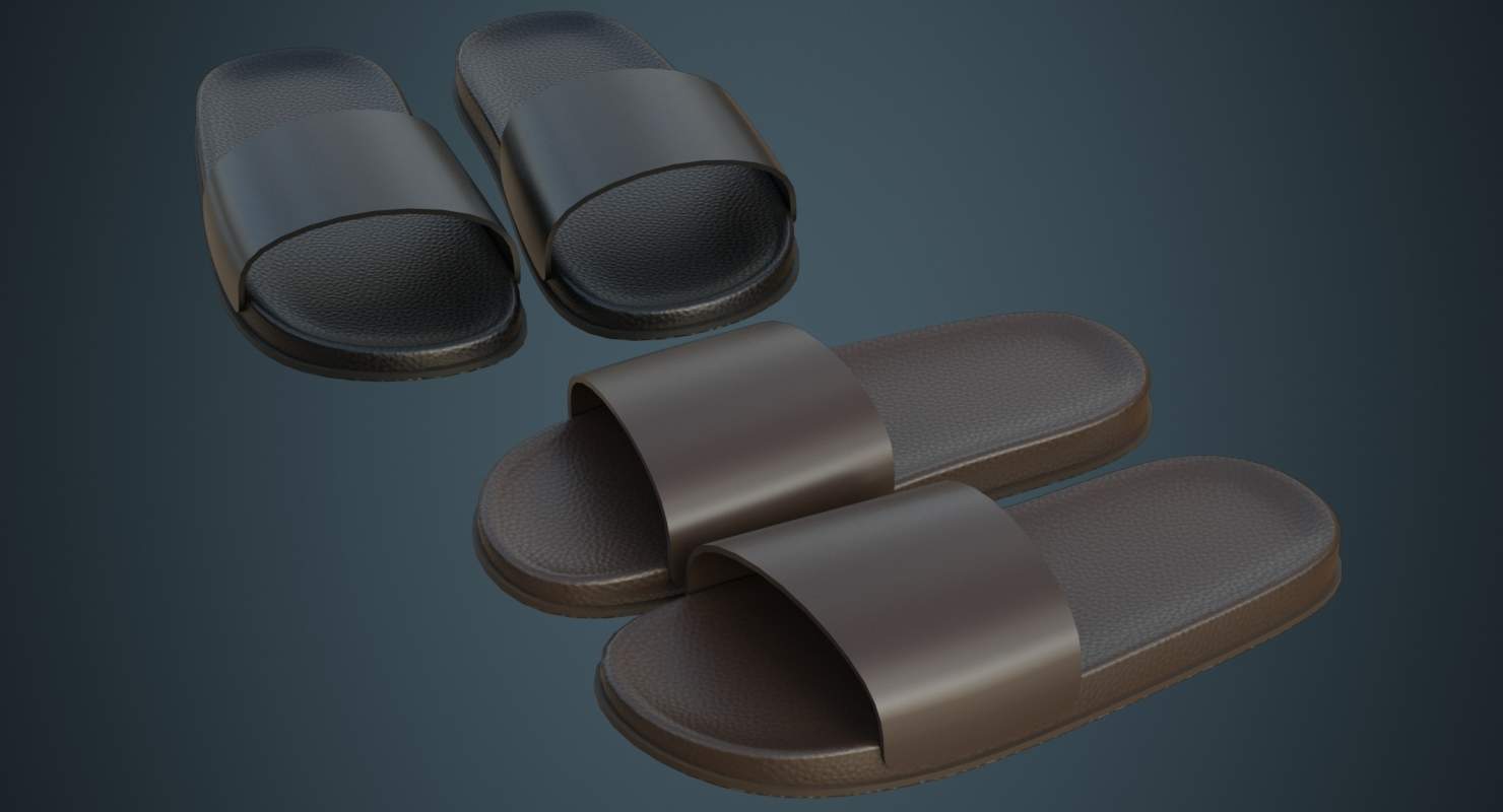 Slipper 3A - 3D Model by weeray