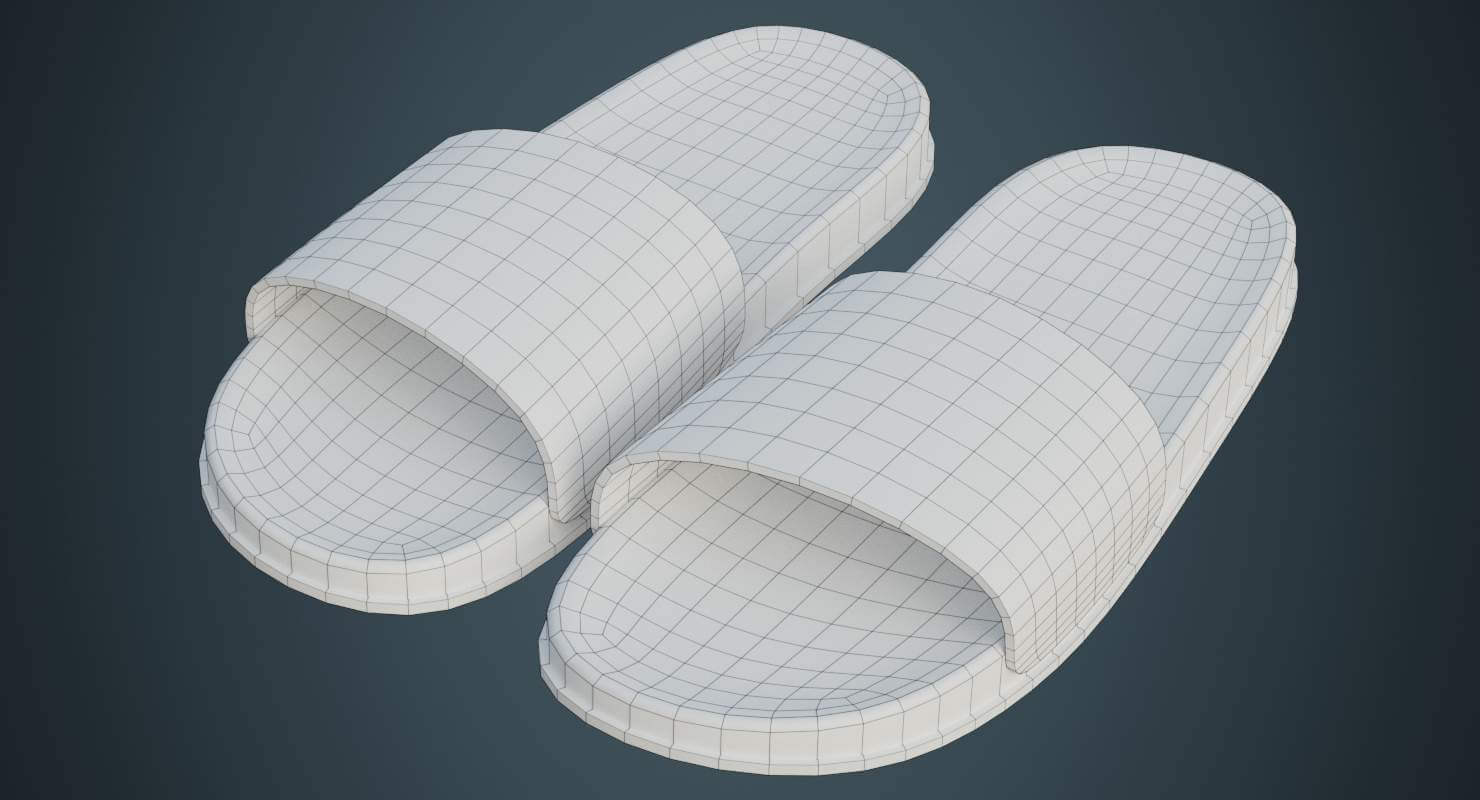 Slipper 3A - 3D Model by weeray