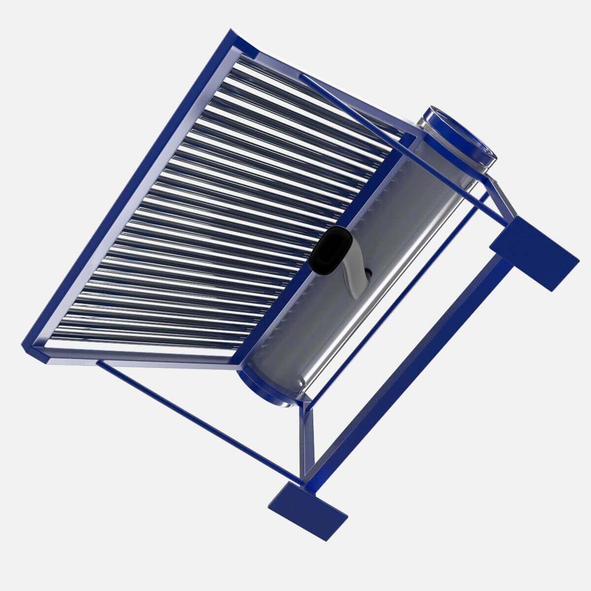 Solar Water Heater - 3D Model by weeray