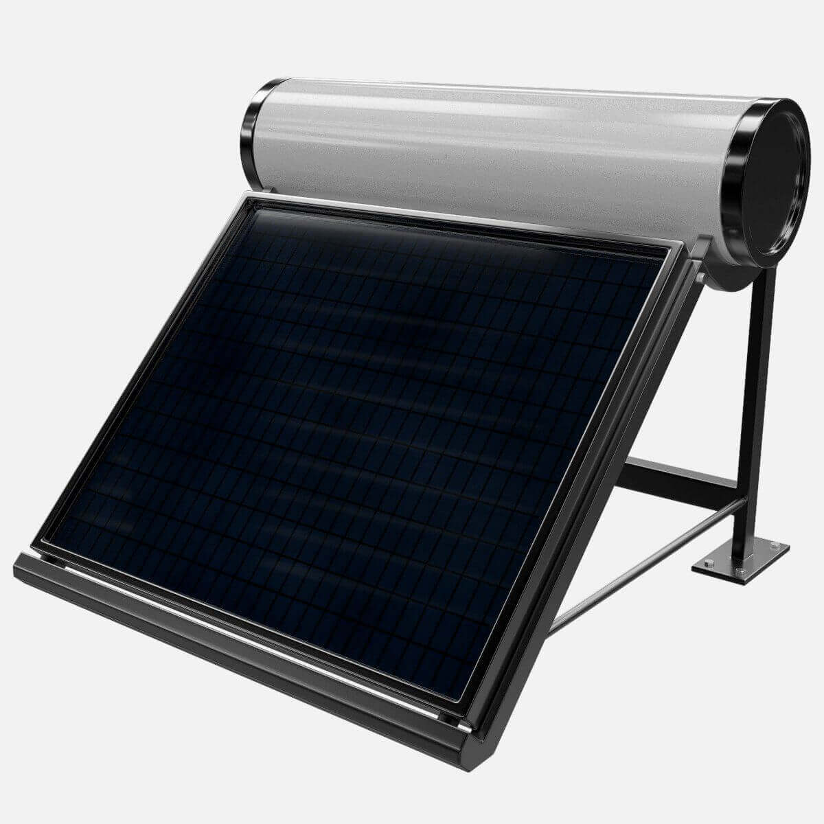 Flat Plate Solar Water Heater - 3D Model by weeray