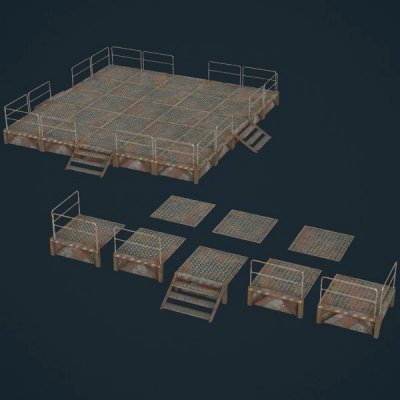 Stage Platform 1B - 3D Model by weeray