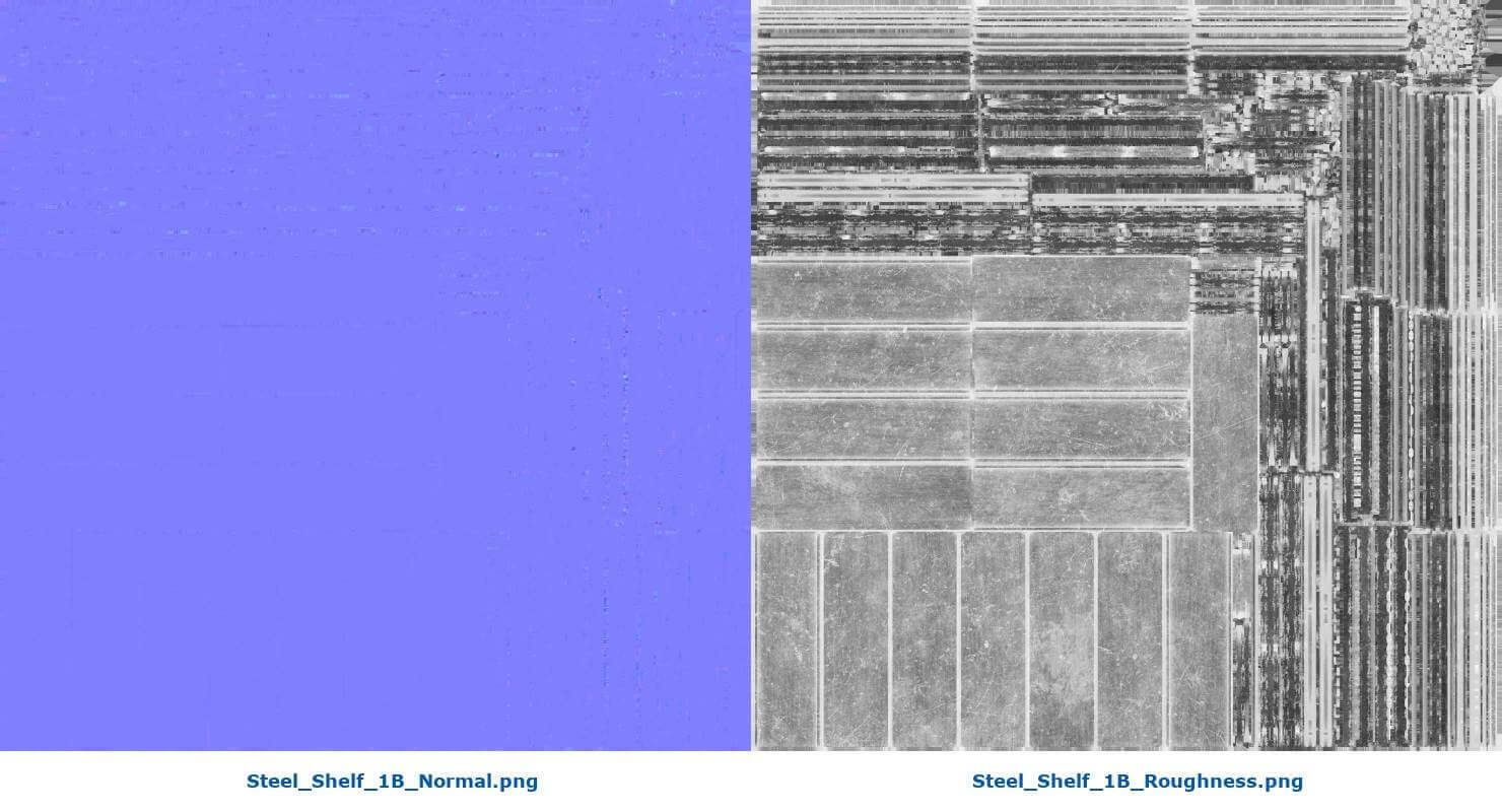 Steel Shelf 1B - 3D Model by weeray