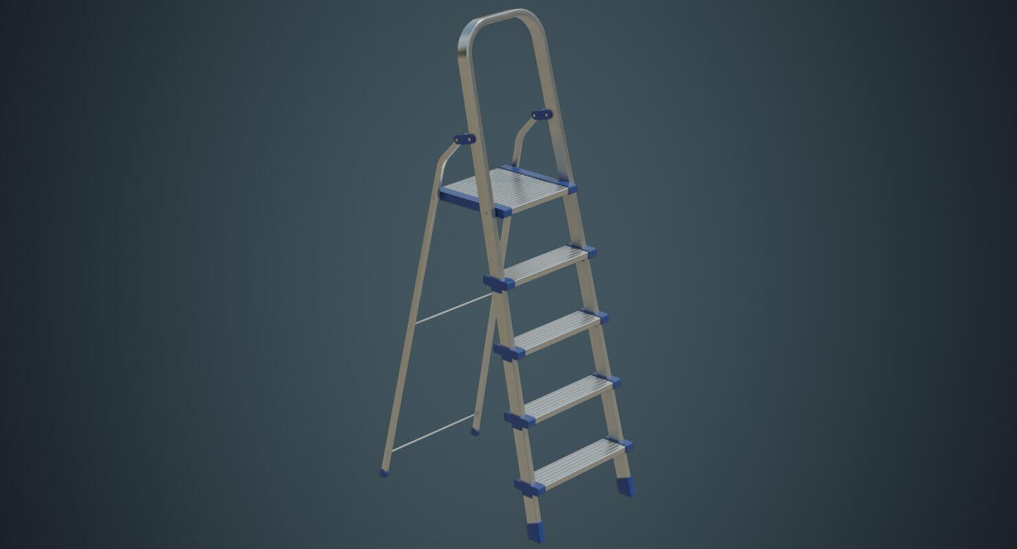 Step Ladder 4A - 3D Model by weeray