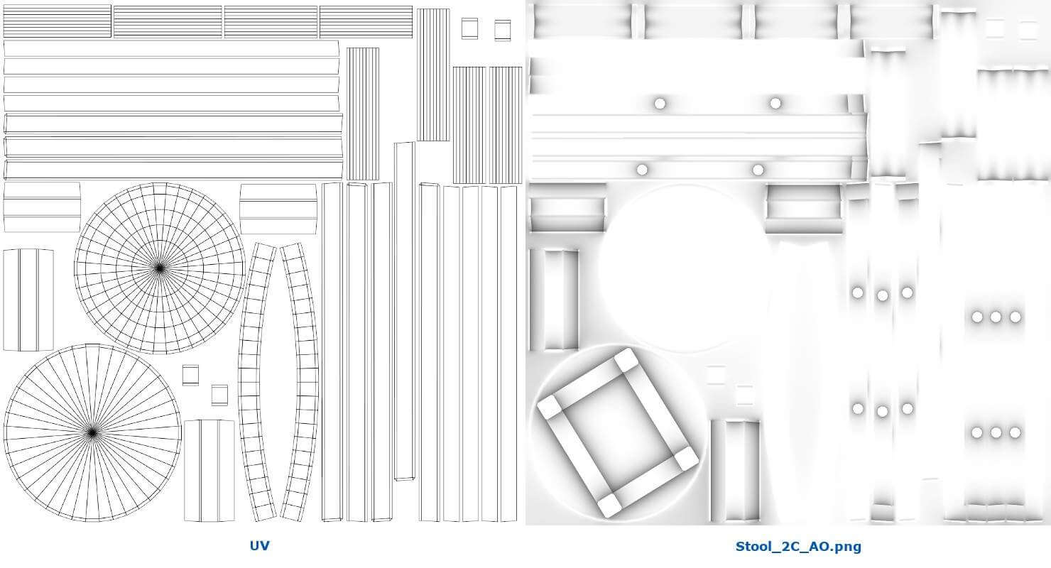 Stool 2C - 3D Model by weeray