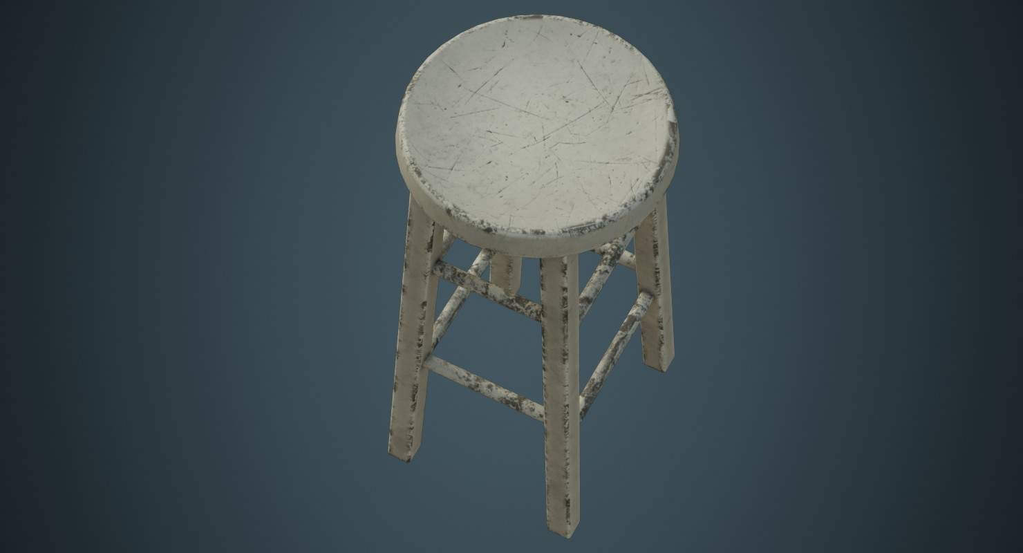 Stool 2D - 3D Model by weeray