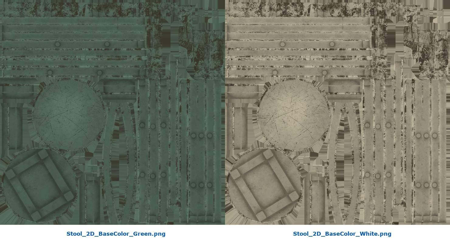 Stool 2D - 3D Model by weeray