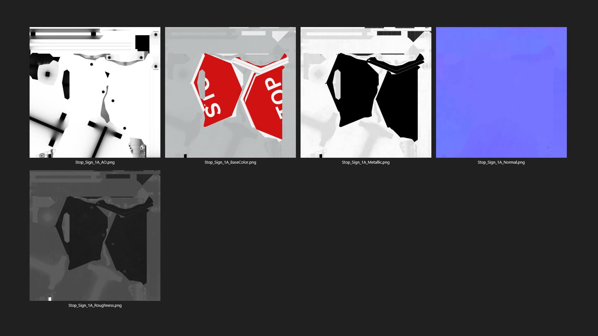 Stop Sign 1A - 3D Model by weeray