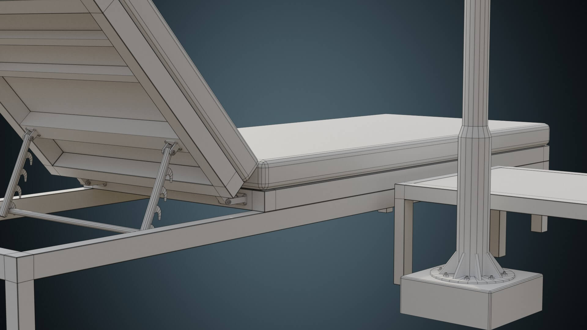 Sun Lounger 2 Basic - 3D Model by weeray